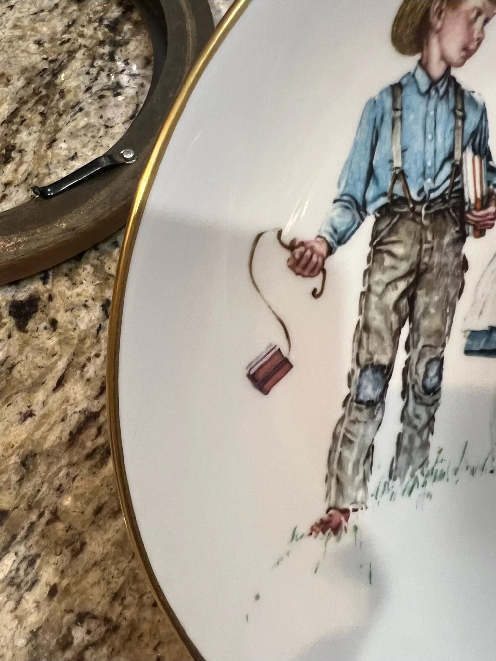 Art | Norman Rockwell Gorham Fine China Collector Plate Spring Young ...